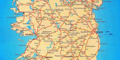 Airija - Eire žemėlapis - Žemėlapiai Airija - Eire (Šiaurės Europoje ...